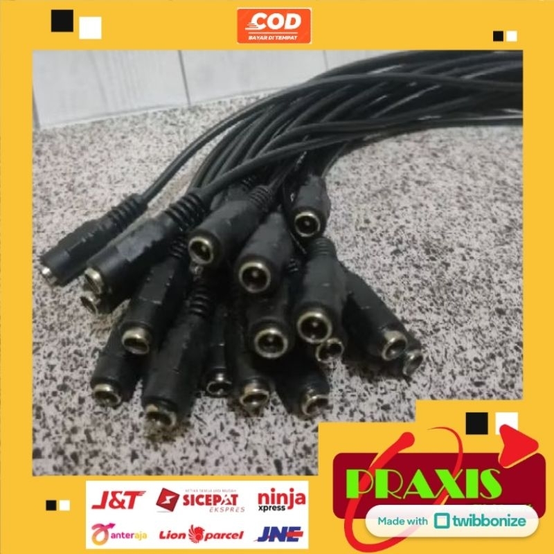 Jual Kabel Adaptor Jack Dc 5,5 25 Cm Hitam | Shopee Indonesia