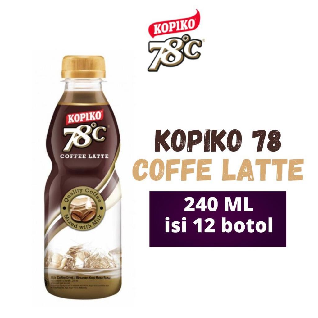 Jual Kopiko 78 Coffee Latte 240ML isi 12 botol | Shopee Indonesia