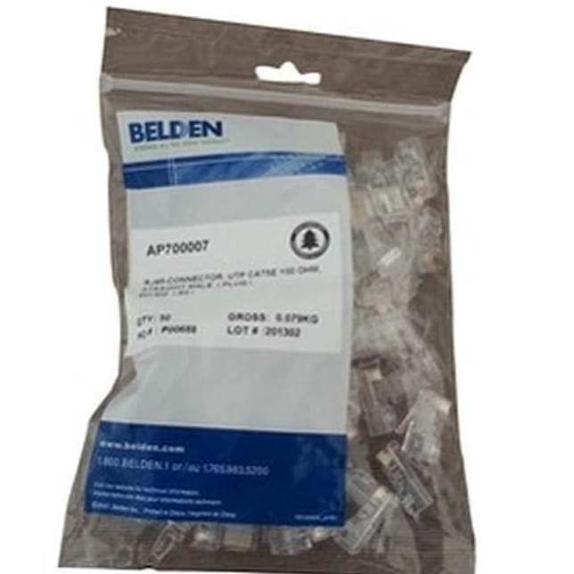 Jual Gila Belden AP77 Connector UTP RJ45 Cat 5E Konektor UTP RJ45 Cat5E ...