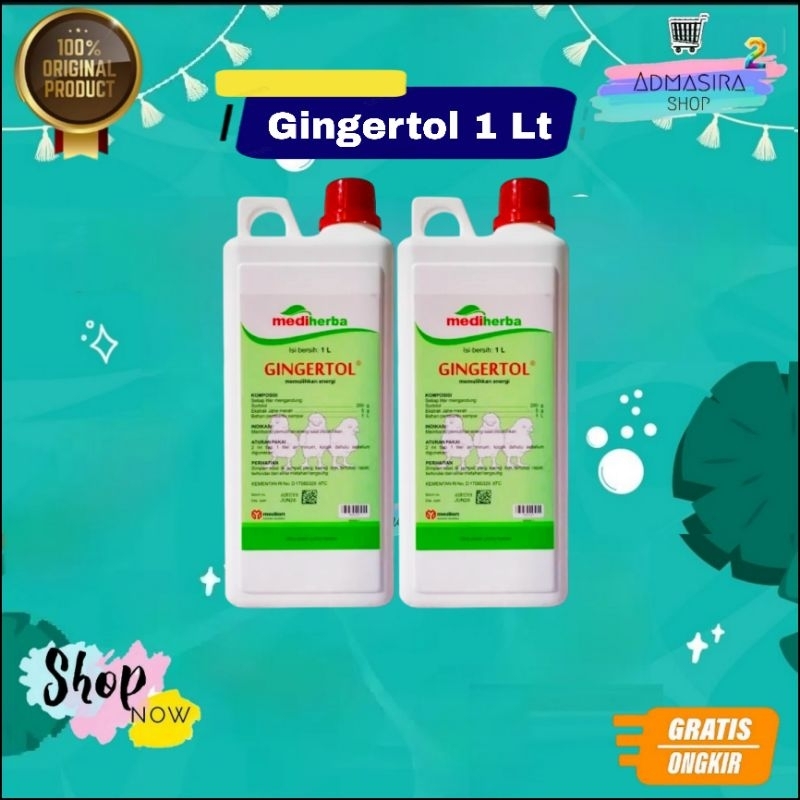 Jual GINGERTOL 1 Liter Medion Obat Suplemen Herbal Unggas Ayam Penguat ...