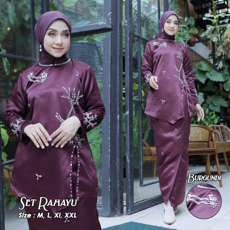 Jual SET RAHAYU/ONE SET ROK SPAN/KEBAYA MELAYU MODERN/KEBAYA MELAYU ...