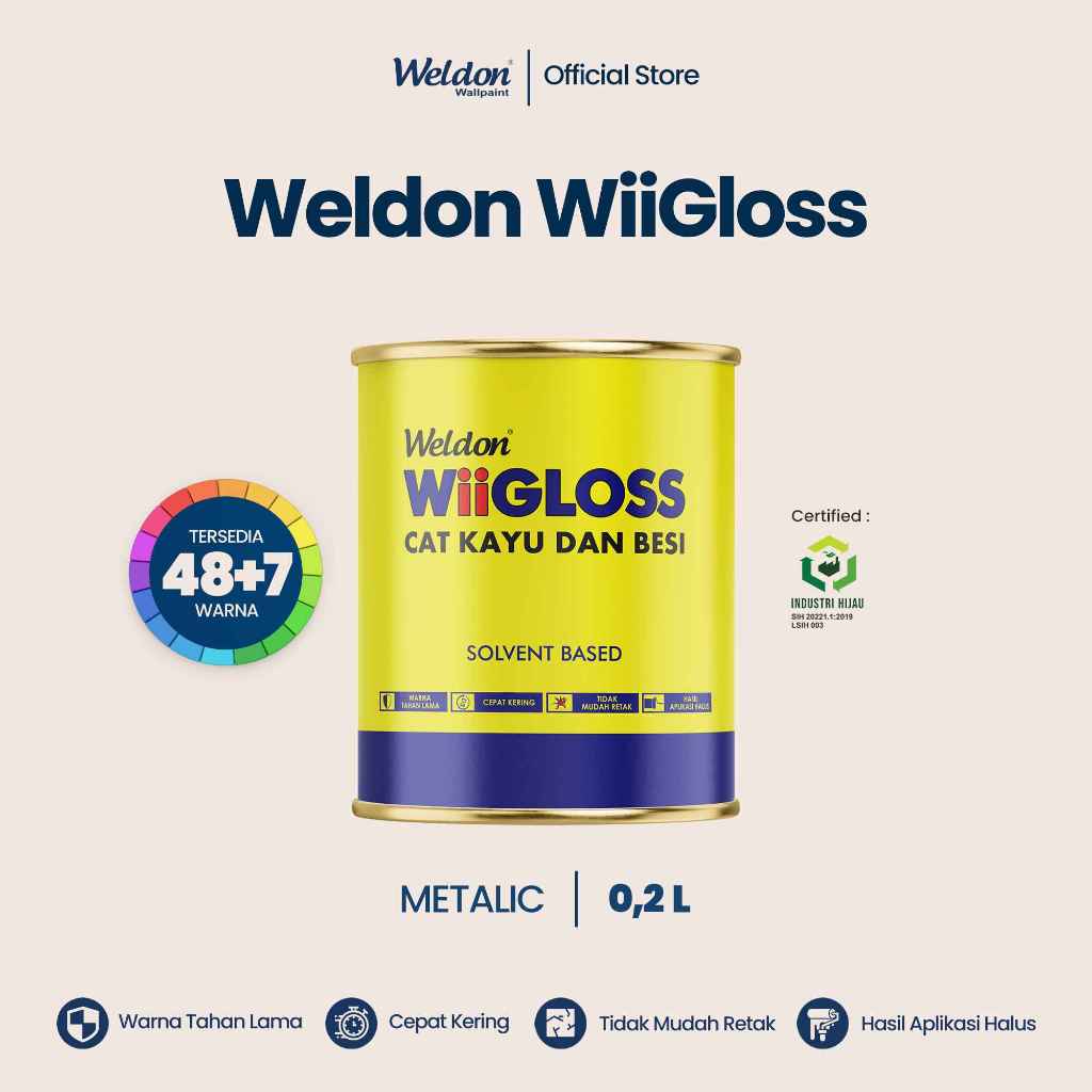 Jual Weldon Wiigloss - Cat Kayu dan Besi Metallic Series (0.2L ...