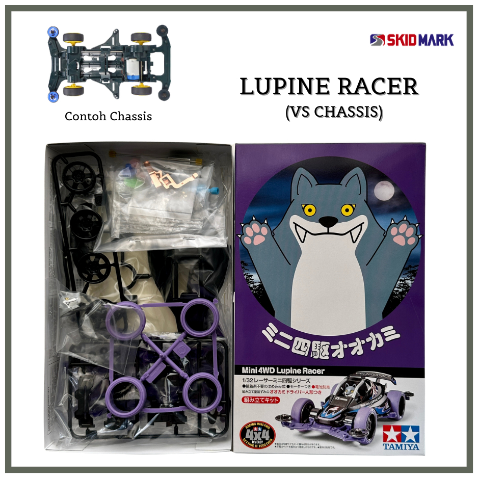 Jual Mobil Rakit Tamiya Mini 4WD - Lupine Racer VS Chassis (ORIGINAL ...