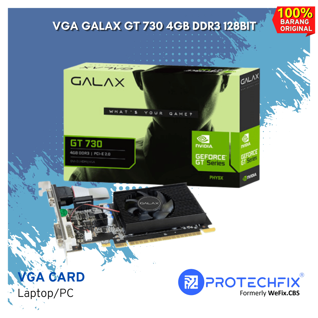 Jual VGA GALAX GT 730 4GB DDR3 128BIT | Shopee Indonesia