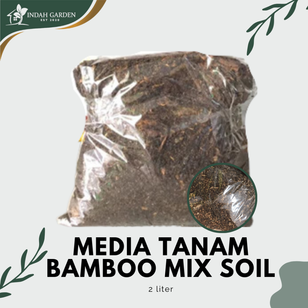 Jual Media Tanam Bamboo Mix Soil Tanah Humus Bambu Repack 2 Liter ...