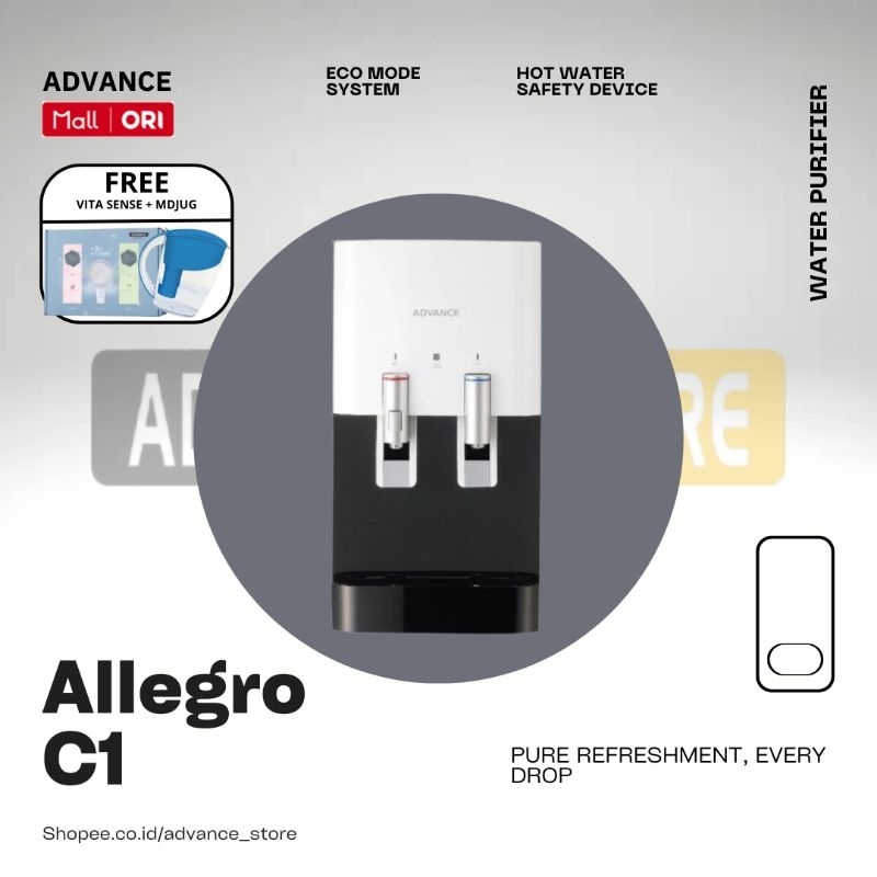 Jual ADVANCE Allegro C1 Water Purifier Reverse Osmosis Dispenser Tanpa ...
