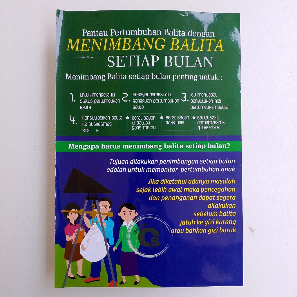 Jual Poster Menimbang Balita Setiap Bulan - Cegah Stunting - Gizi ...