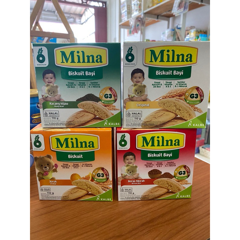 Jual Milna Biskuit Bayi Sehat 6+ Camilan Snack Biscuit Cemilan Selingan ...