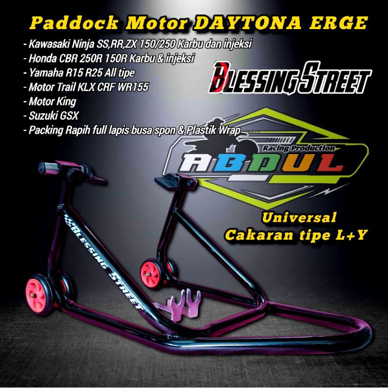 Jual Standar paddock motor/Paddock Daytona ERGE/Paddock Motor Ninja R ...