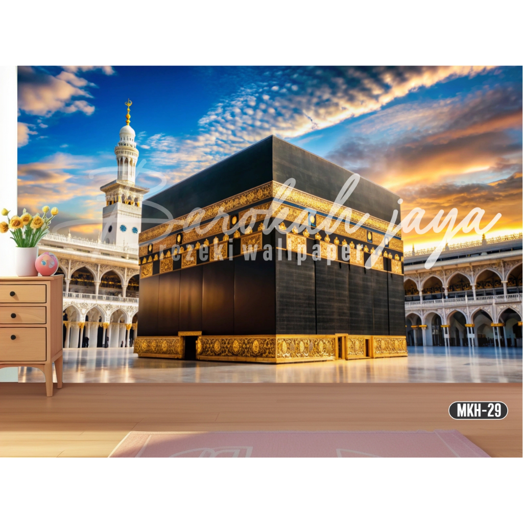 Jual BISA COD!! Wallpaper Custom 3D Tema Mihrab Masjid | Musholla ...