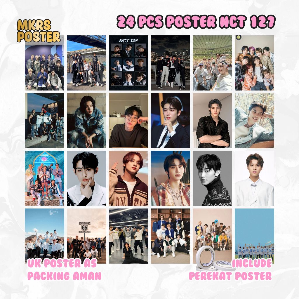 Jual [24PCS] A5 Poster Kpop NCT 127 | Nct Wish | Nct Dream | Shopee ...