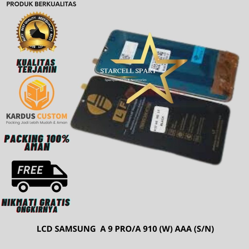 Jual LCD SAMSUNG A 9 PRO/A 910 (W) AAA (S/N) | Shopee Indonesia
