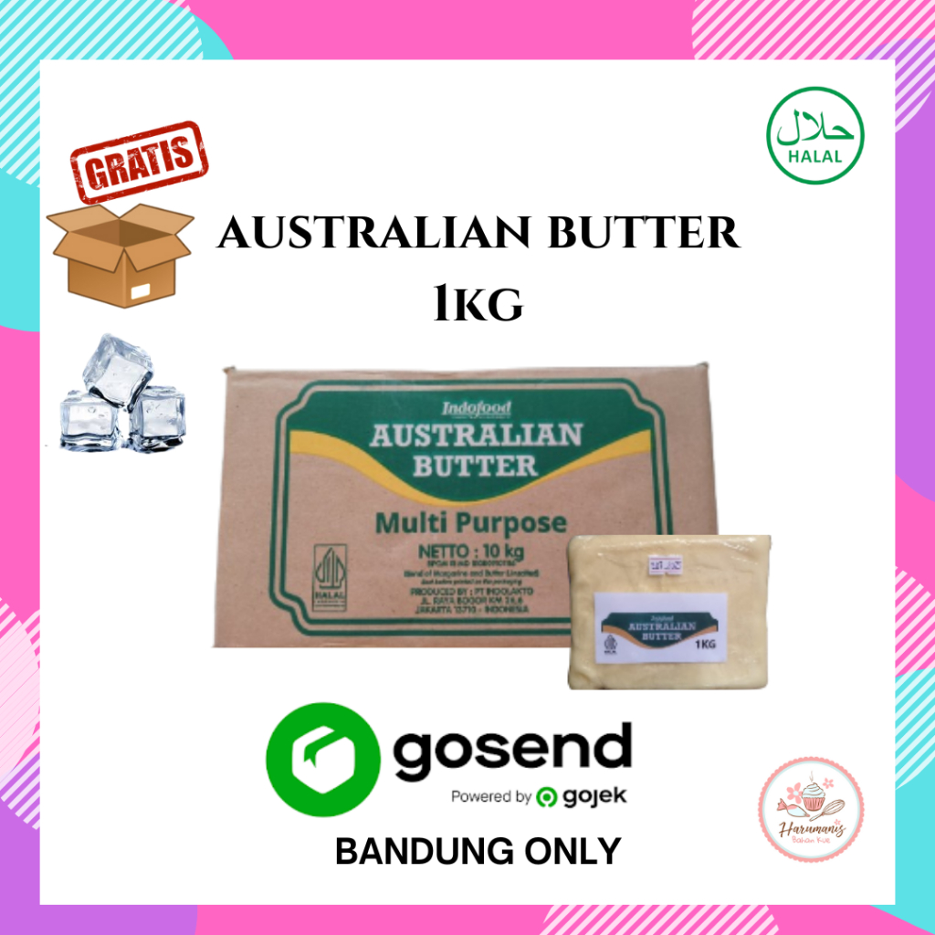 Jual Australian Butter Unsalted Butter Blend Repack 1 kg | Shopee Indonesia