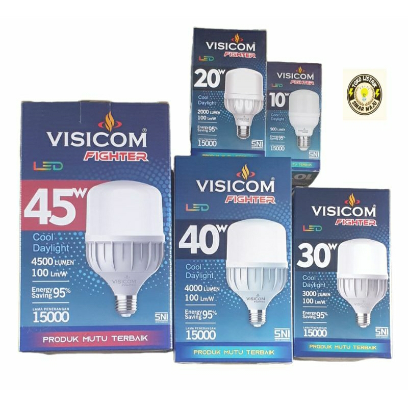 Jual Lampu Led Visicom Jumbo 45 40 30 20 10 Watt Fighter | Shopee Indonesia