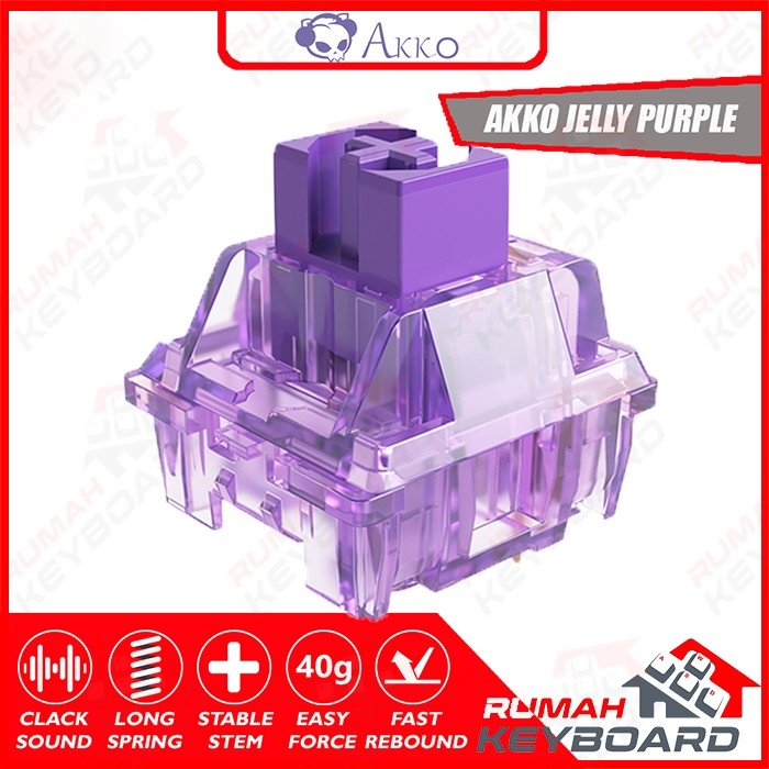 Jual AKKO - CS - Jelly - Purple - Switch - 3 PIN - 40g - PCB Mount ...