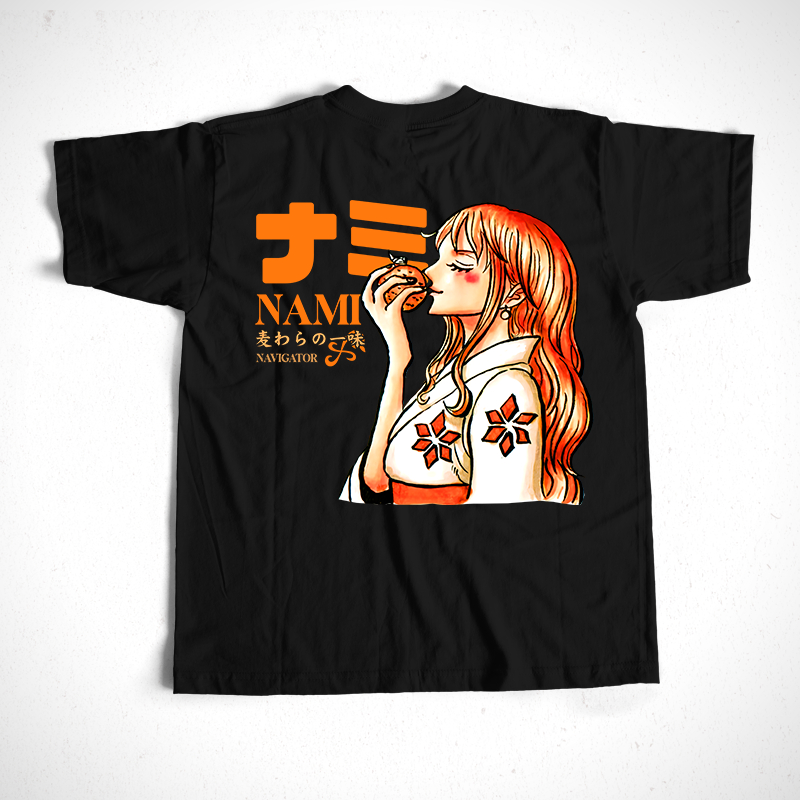 Jual AKIRA WORLD Kaos Anime Distro ONE PIECE NAMI cotton 24S (Hitam dan ...