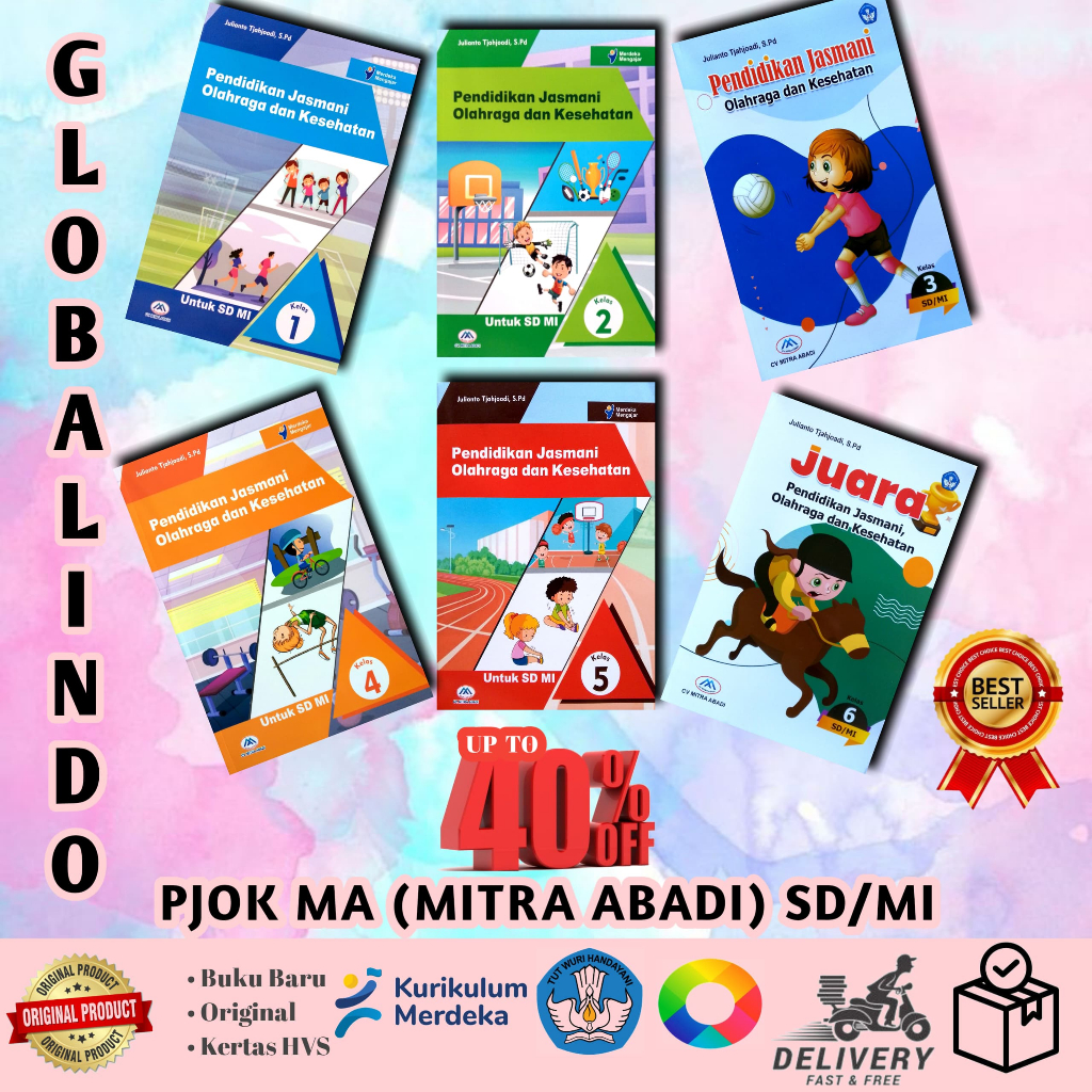 Jual Buku Siswa Pendamping PJOK Kelas 1,2,3,4,5,6 SD/MI Kurikulum Merdeka - Mitra Abadi | Shopee ...