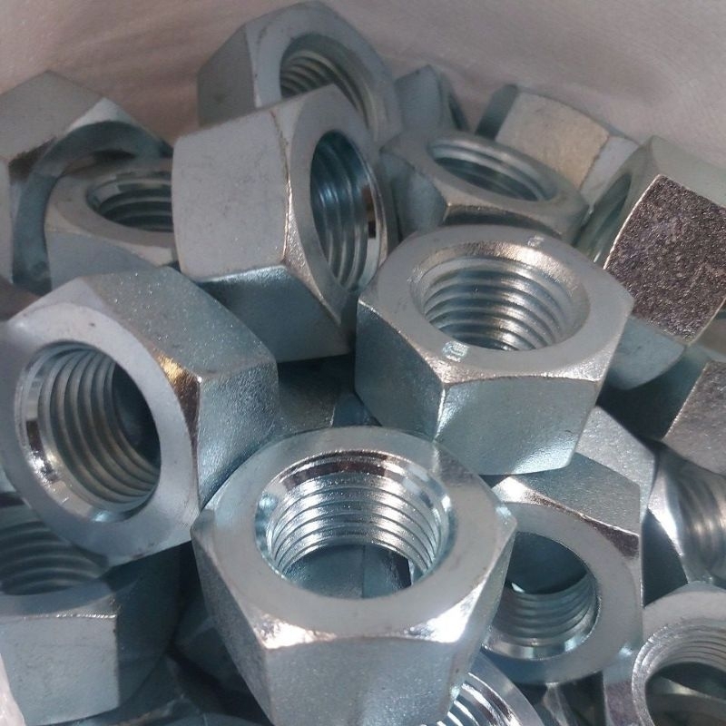 Jual Mur Baja M36x4.0 Kunci 55 Mur M36 Blue Zink Plating Pitch 4.0 ...