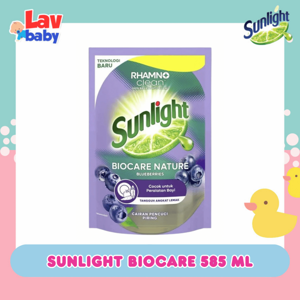 Jual Sunlight Biocare Sabun Cuci Botol Peralatan Bayi Cleanser 585ml ...