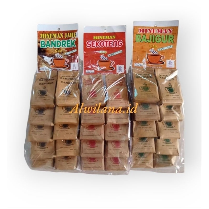 Jual MINUMAN BANDREK DAN BAJIGUR, SEKOTENG ISI 10 PC | Shopee Indonesia
