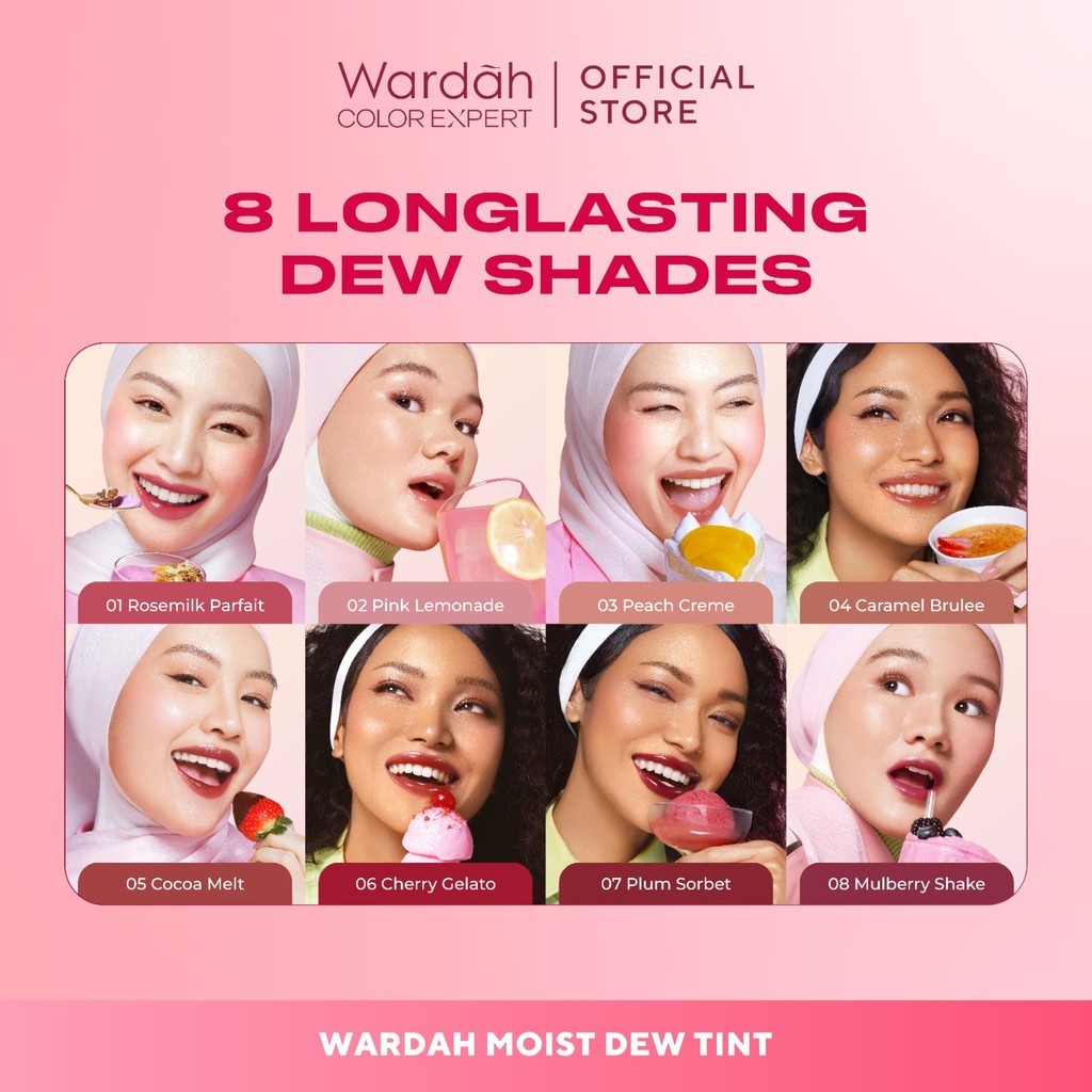 Jual Wardah Moist Dew Tint 3g/Lip Tint | Shopee Indonesia