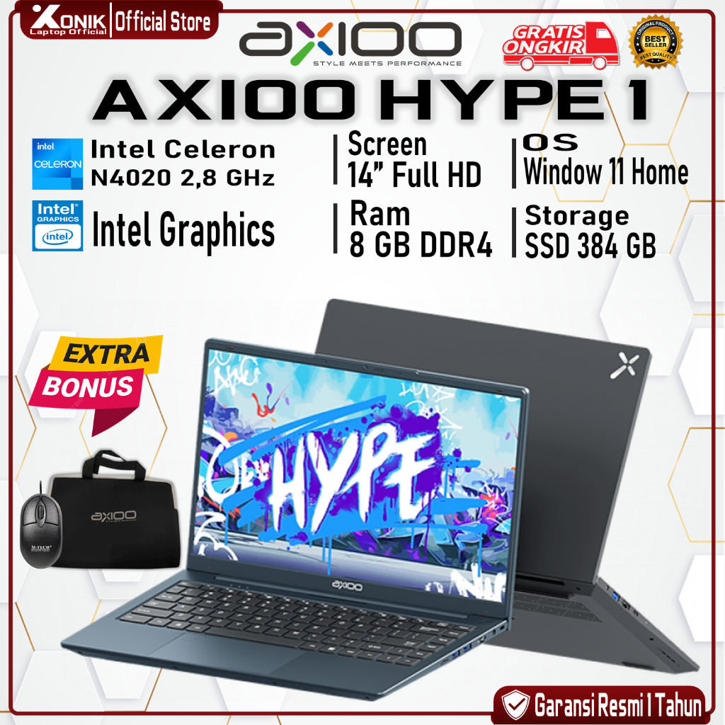 Jual Laptop Baru Axioo Hype 1 Ram 8 GB Ssd 328 GB Garansi Resmi Axioo ...
