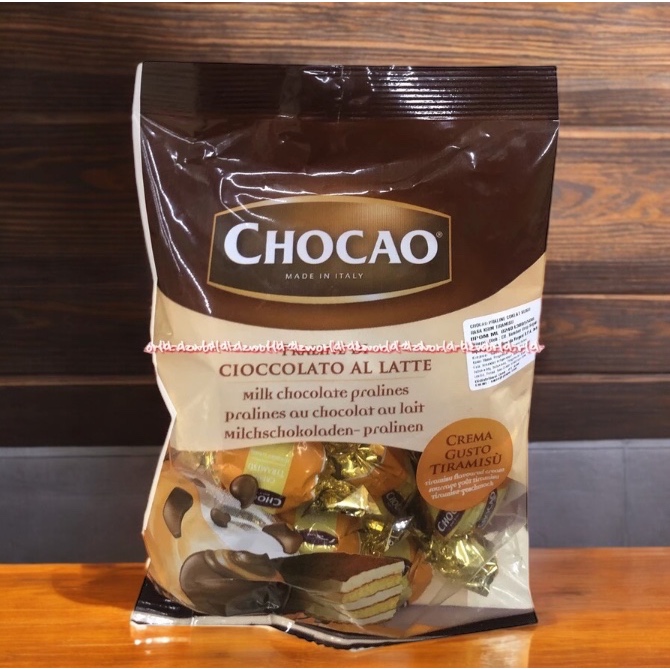 Jual Chocao Praline Cioccolato 125gr al Latte Cokelat Crema Gusto ...
