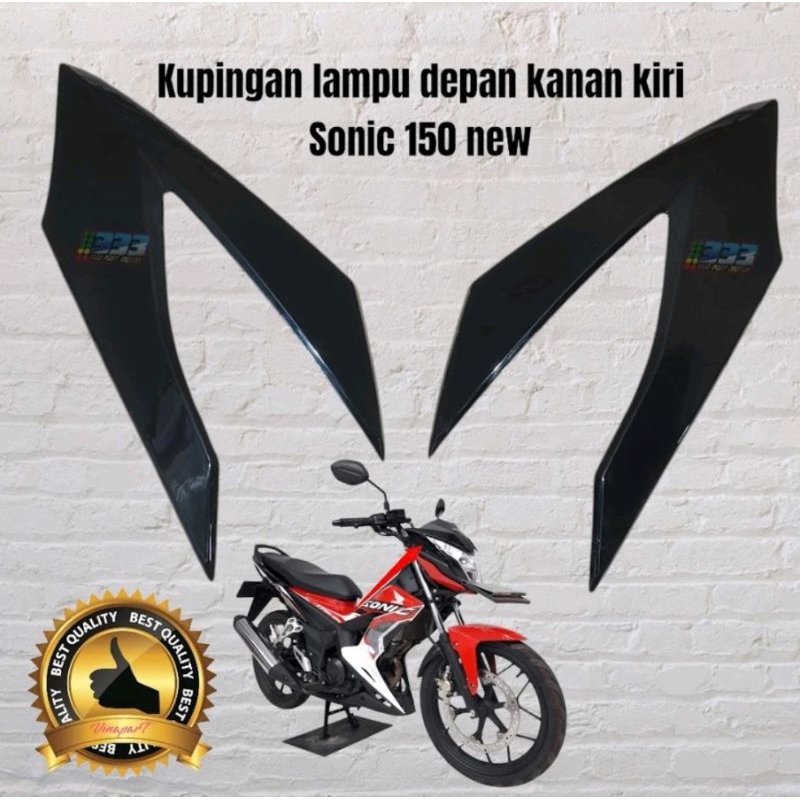 Jual kupingan lampu depan set kanan kiri Sonic 150 new k56 merah ...