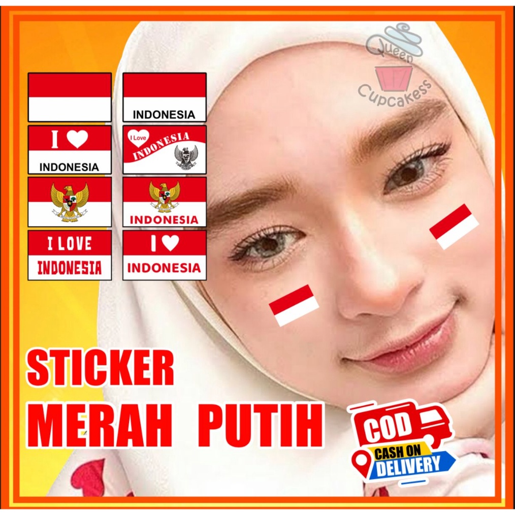 Jual Harga Miring stiker bendera indonesia merah putih satuan | Shopee ...