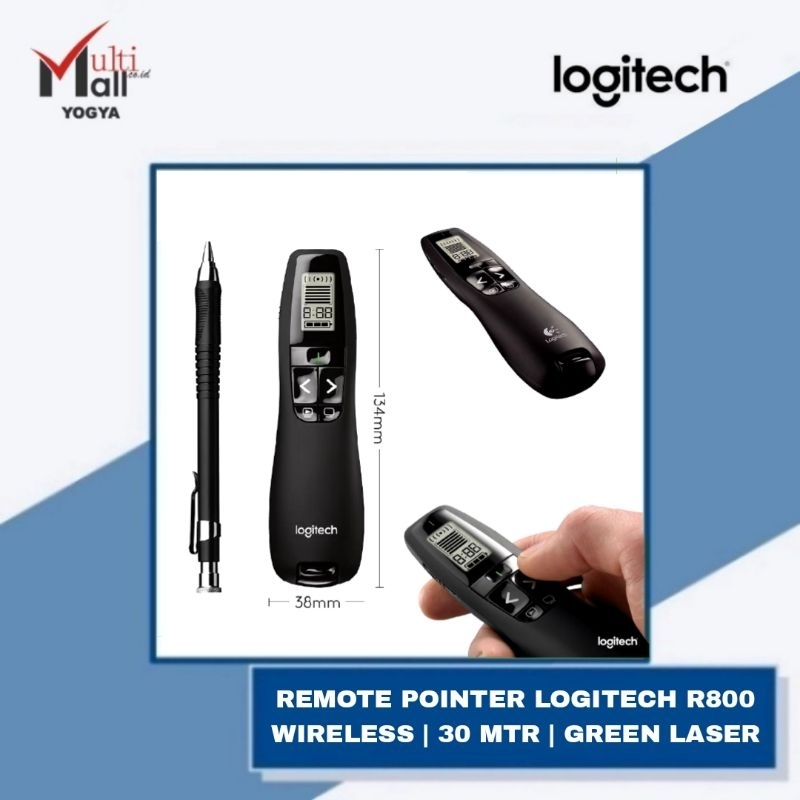 Jual Logitech Laser Presenter R800 Profesional Pointer Green Light ...