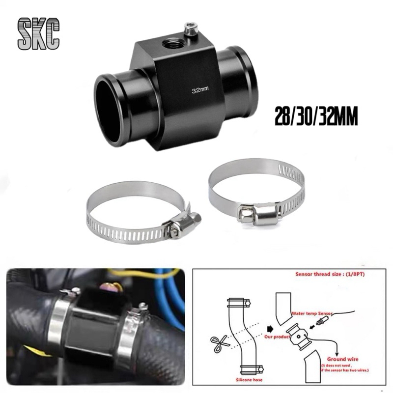 Jual Hitam Adaptor Sensor Water Temp Mobil Joint Pipe Sensor Gauge ...
