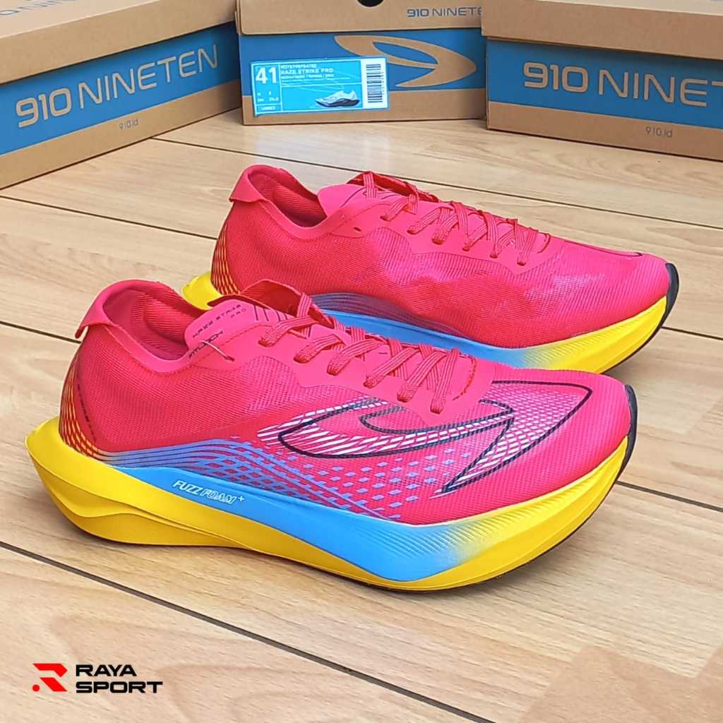 Jual 910 HAZE STRIKE PRO MERAH MUDA KUNING BIRU SEPATU LARI DEWASA ...