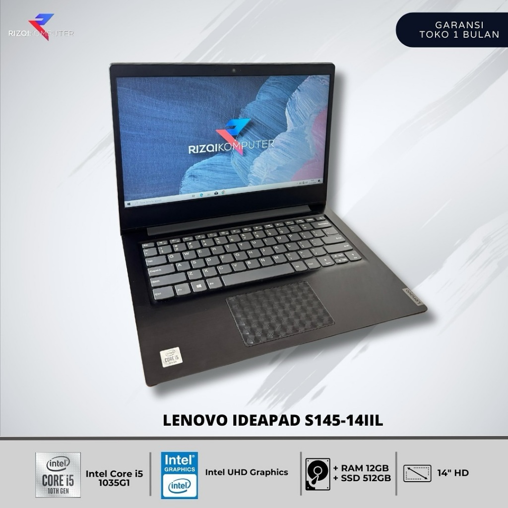Jual Lenovo Ideapad S145-14IIL Intel core i5-1035G1 Ram 12GB SSD 512GB | Shopee Indonesia