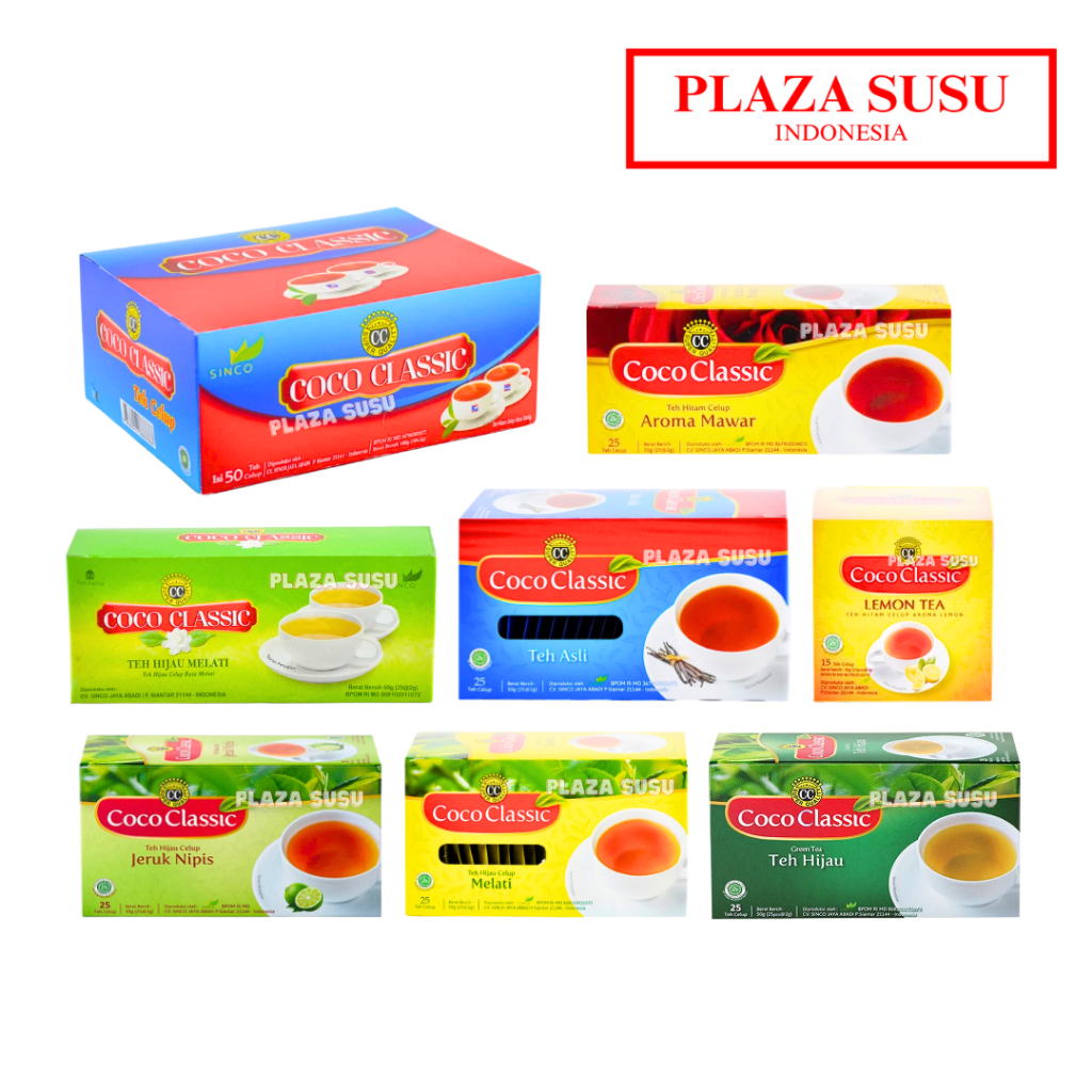 Jual TEH COCO CLASSIC 25'S/50'S MINUMAN TEH CELUP TEH ASLI COCOCLASSIC ...