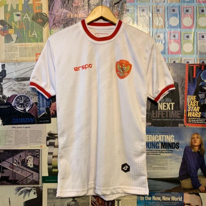 Jual JERSEY KOSTUM TIMNAS INDONESIA 2024 ERSPO PUTIH | Shopee Indonesia