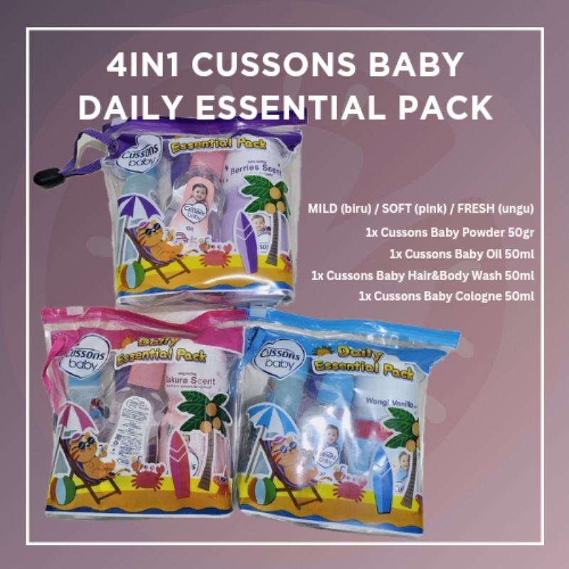 Jual 4in1 Cussons Baby Daily Essential Pack | Cussons Baby Set | Shopee ...