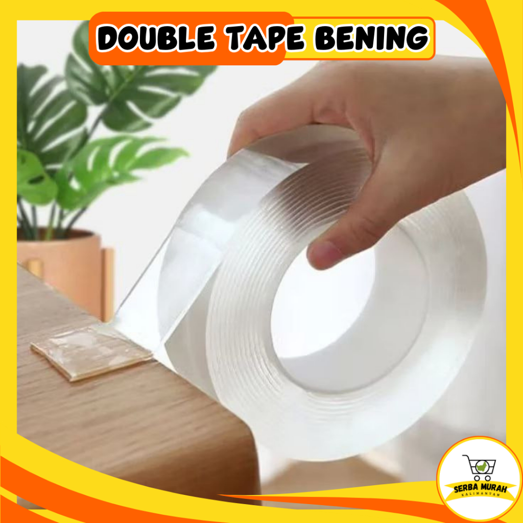 Jual DOUBLE TIP TRANSPARAN | NANO TAPE | ISOLASI PEREKAT BENING ...