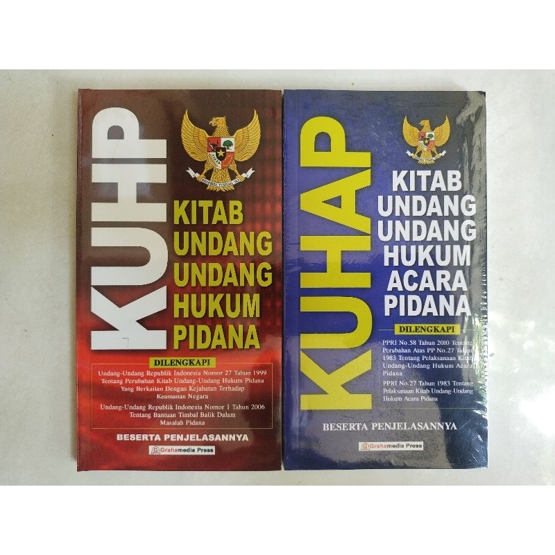 Jual KUHP [Kitab Undang Undang Hukum Pidana] - KUHAP Beserta Penjelasannya | Shopee Indonesia