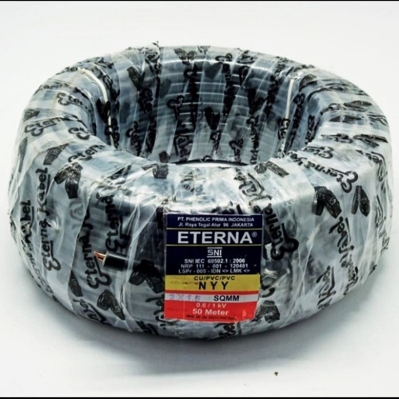 Jual KABEL ENGKEL ETERNA NYY 4x1,5 4x2,5 4x4 ECER METER KABEL LISTRIK ...