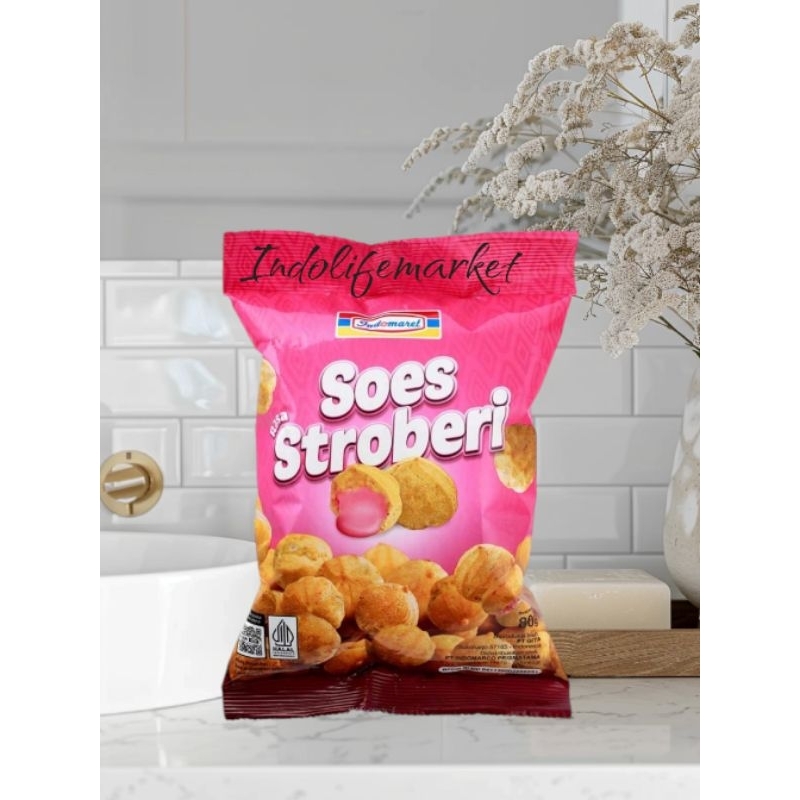 Jual Indomaret Snack Soes Stroberi 80G | Shopee Indonesia