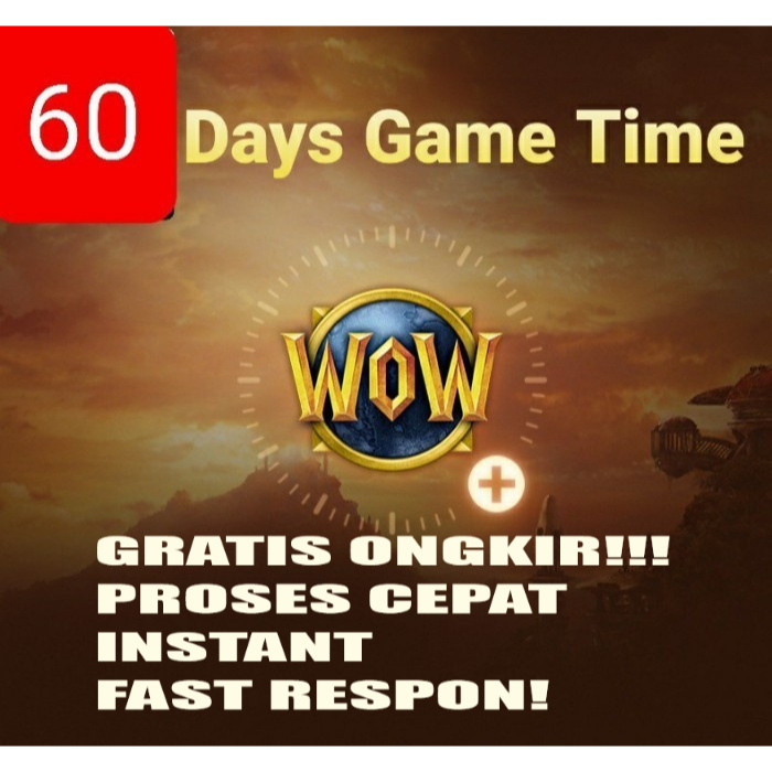Jual World Of Warcraft Game Time 60 day / hari | Shopee Indonesia