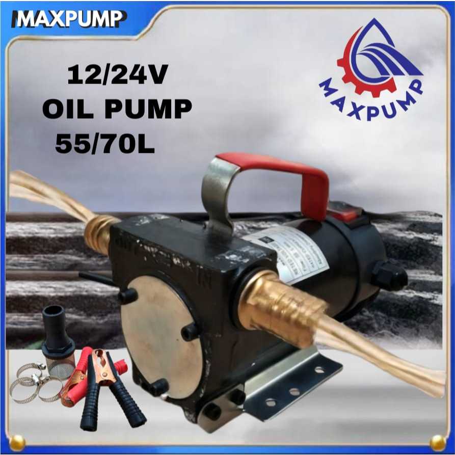 Jual MAXPUMP Pompa Minyak DC 24V 55L Elektrik Diesel Transfer Pump ...