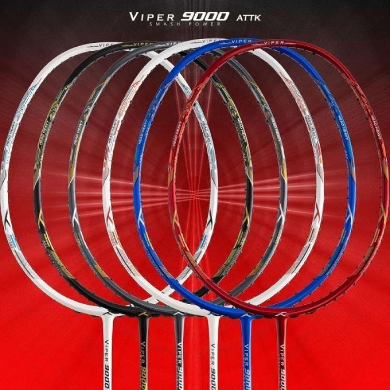 Jual Raket Badminton Original Hundred Viper 9000 Attack ATK Black Gold ...