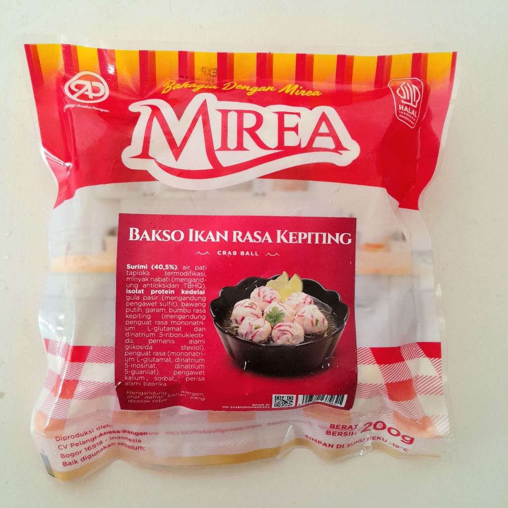 Jual MIREA bakso kepiting 200gr | Shopee Indonesia