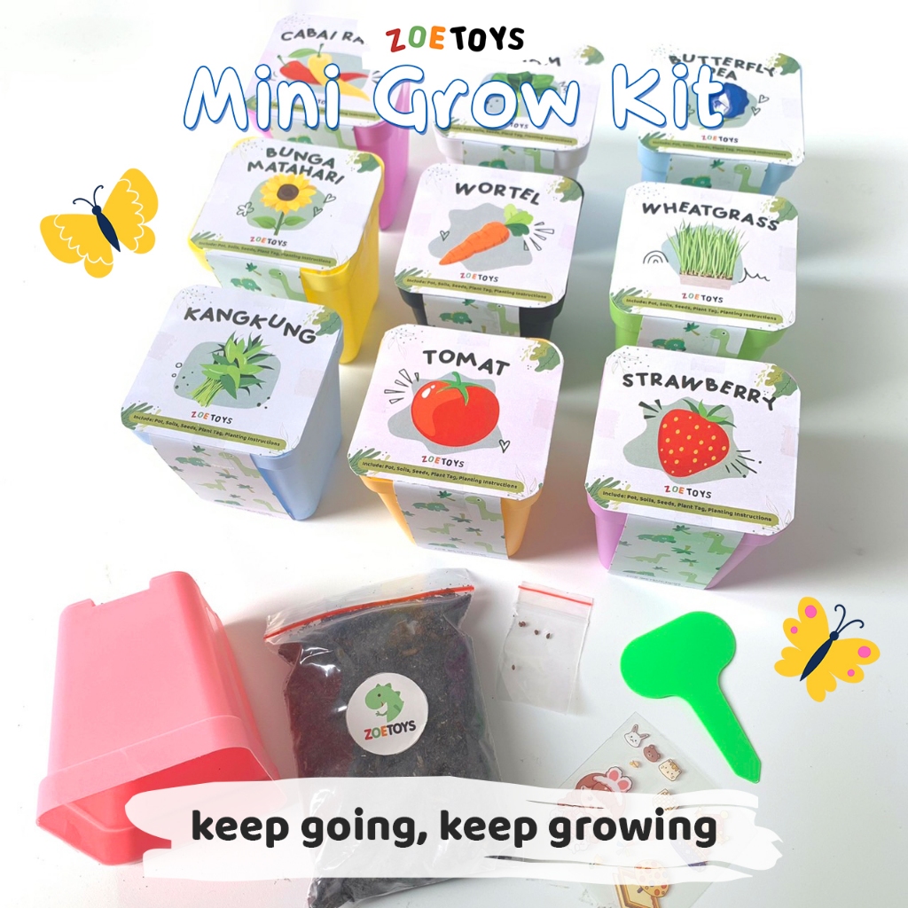 Jual Zoetoys Mini Grow Kit 1 | Paket Berkebun Gardening Souvenir Ulang ...