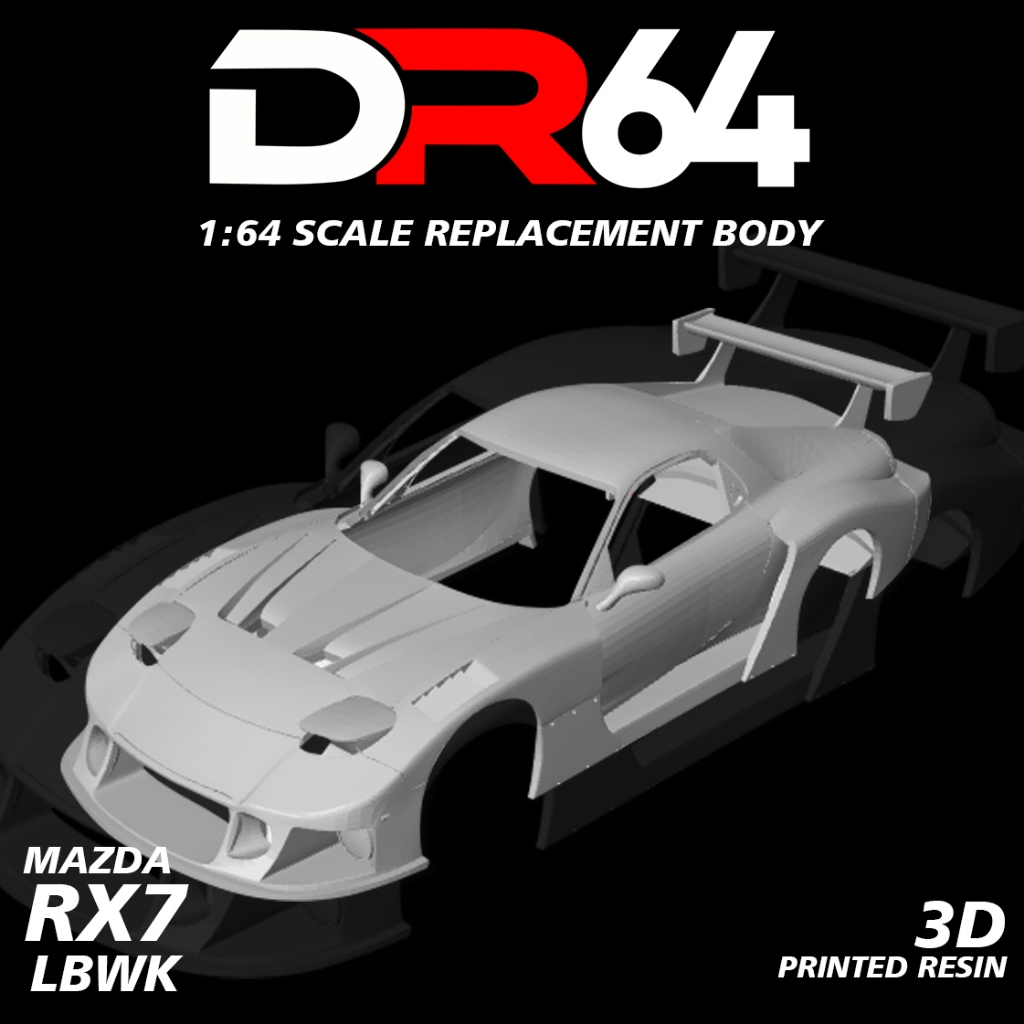Jual Body Replacement Mazda RX7 LBWK Hot Wheels RX7 / Fullbody Bodykit ...