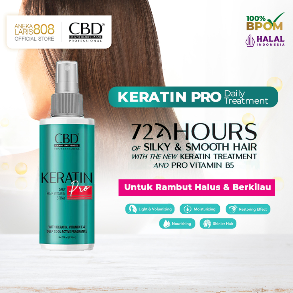Jual CBD Keratin Pro Daily Hair Vitamin Spray 100ml - Vitamin Rambut ...