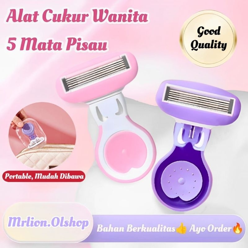 Jual Alat Cukur Wanita 5 Lapisan Razor Pisau Cukur Pencukur Bulu Kemaluan Ketiak Bulu Tangan ...