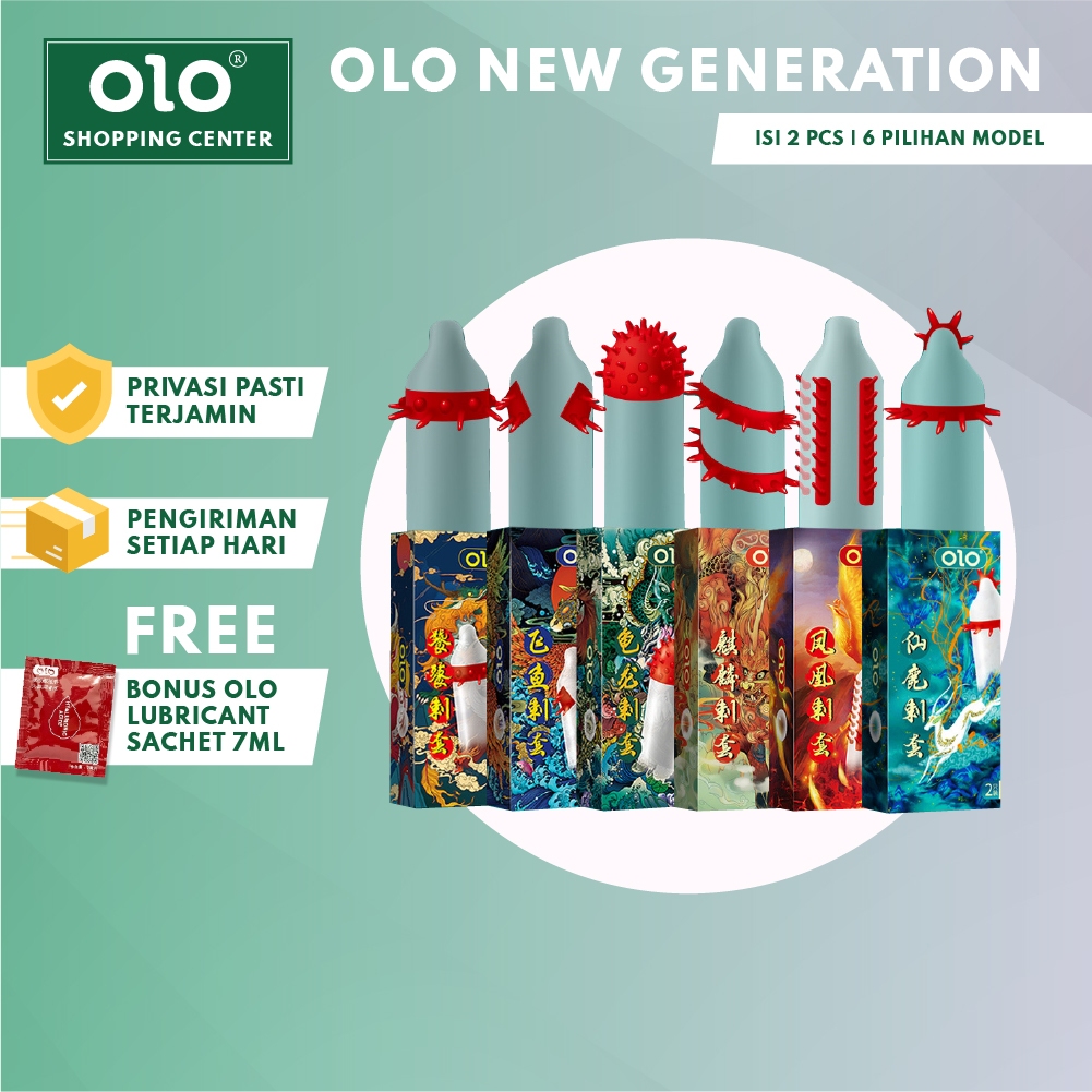 Jual Kondom OLO 001 Wonderland Series Kemasan Isi 1 Set/ 2 Pcs 6 Varian Unik Tipis Bergerigi ...