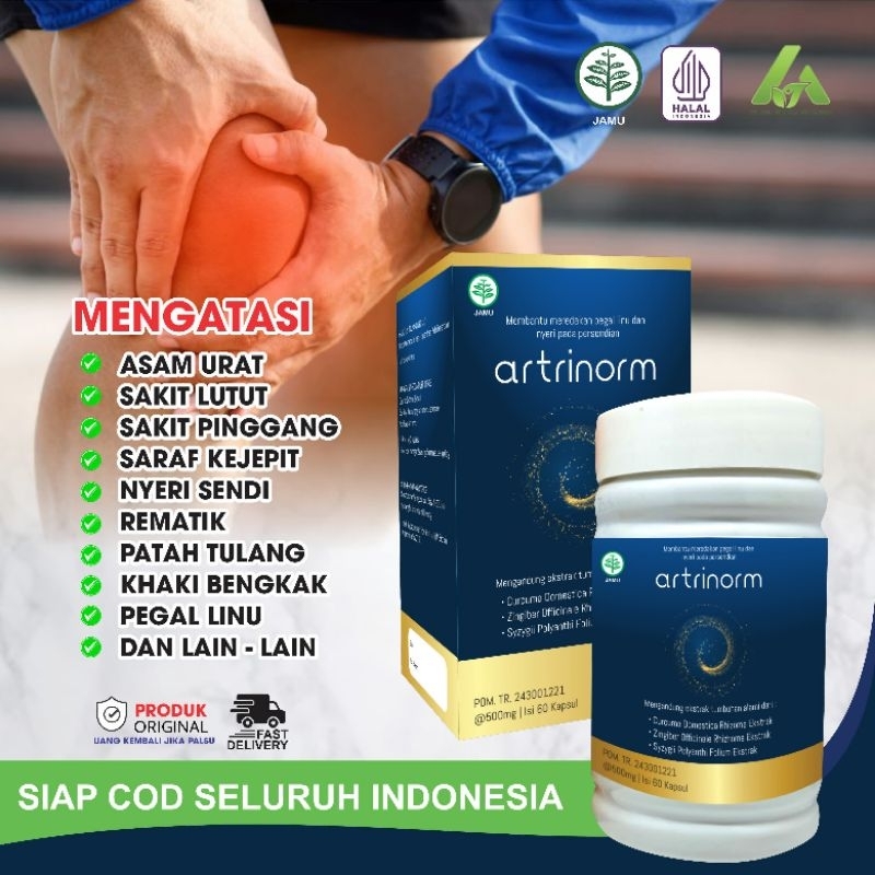 Jual Obat Saraf Kejepit Herbal Jamu Asam Urat Pegal Linu Kapsul ...
